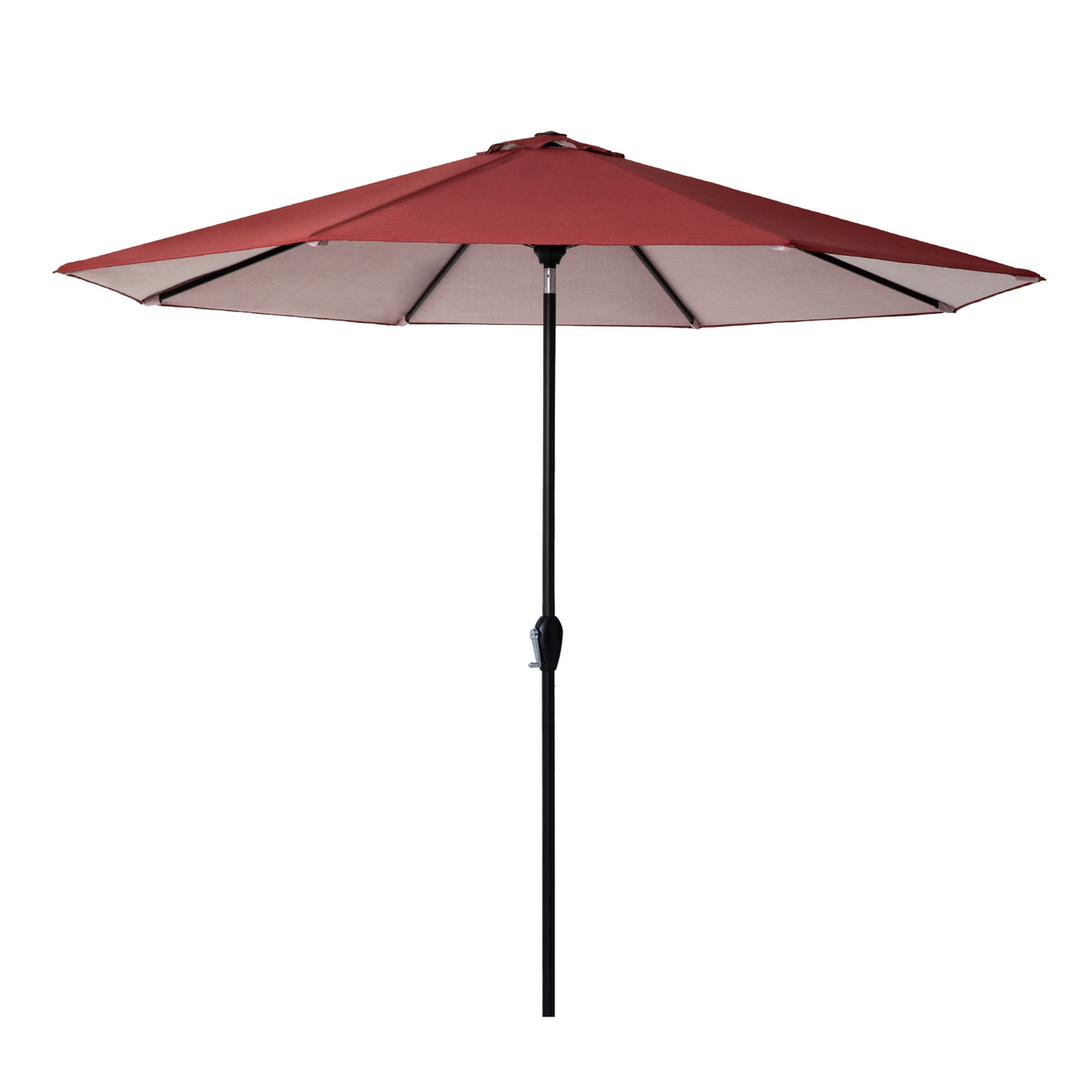 Tempera 10Ft Auto Tilt Flora Patio Umbrella Chili Stripe – Tempera Patio